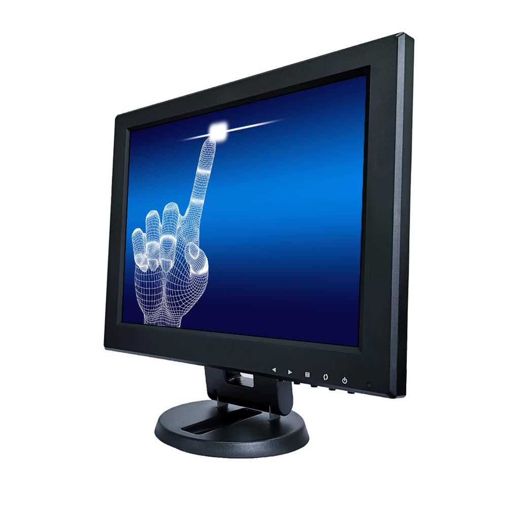 iChawk 12.1" inch Touchscreen Monitor 800x600 4:3 Positive Screen USB VGA Plastic Outer Housing Portable Four-Wire Resistive Touch LCD Screen Monitor for PC Display, Industrial Equipment W121PT-271R