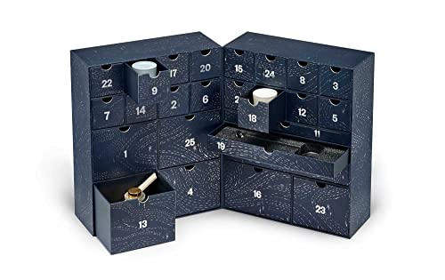 APOTHEKE Luxury 25 Day Advent Calendar - Limited Edition, 20 Candles, 5 Candle Accessories, Christmas Gift, Holiday, Strong Fragrance, Aromatherapy, Long Lasting, Hand Poured in USA, Artisan, Soy Wax