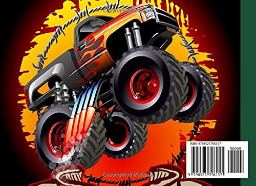 Autograph Book: Monster Truck Cover | Signatures Blank Scrapbook, Blank Unlined Keepsake, Keepsake Memory Book, Size 8.25" x 6" By Leo Weiss