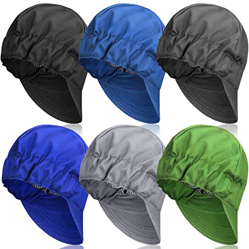6 Pcs Welding Cap Welding Hat Bulk for Men Welding Beanie Welder's Caps Soft Lightweight Welders Caps Weldling Supply (Colorful)