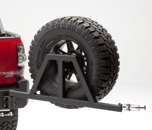 Body Armor 4x4 TC-5293 - Black - Steel Swing Arm Tire Carrier For TC-2961 - 2005-2013 Toyota Tacoma