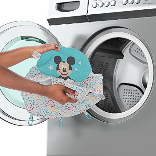 Bright Starts Disney Baby Mickey Mouse Original Bestie 2-in-1 Baby Activity Walker - Easy Fold Frame and Removable-Toy Station, 6 Months and up