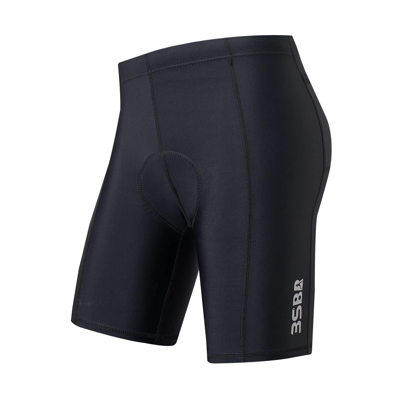 3SB Triathlon Shorts, Men’s Tri Shorts, Padded Cycling Shorts with Pockets, Bicycle Riding Pants Perfect for Training, Black Small