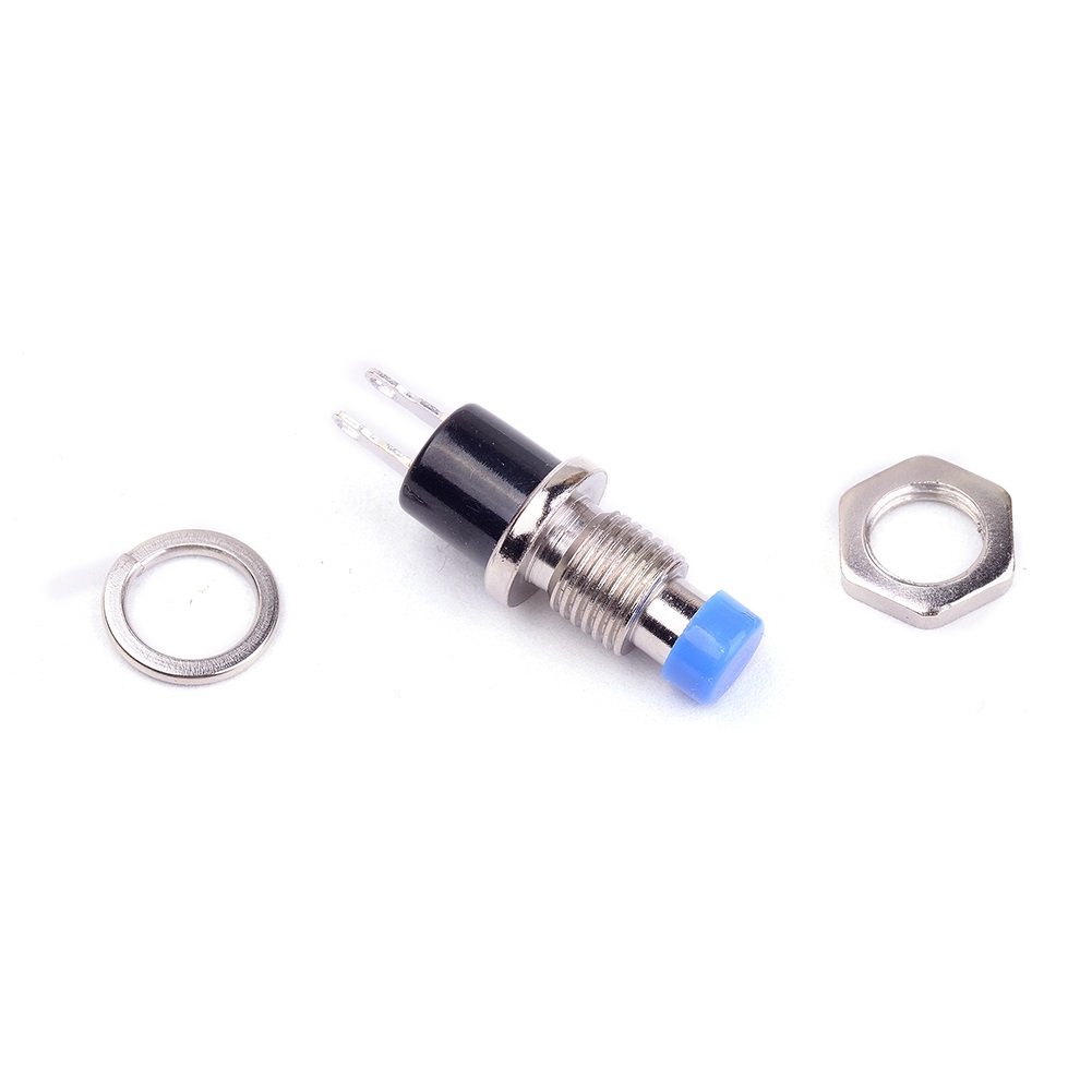 Cylewet 12Pcs 1A 250V AC 2 Pins SPST Momentary Mini Push Button Switch Normal Open (Pack of 12) CYT1078
