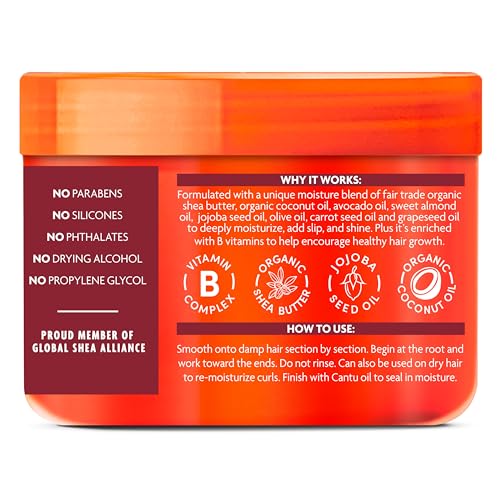 Cantu Coconut Curling Cream with Shea Butter for Natural Hair, 12 oz, Packaging may vary