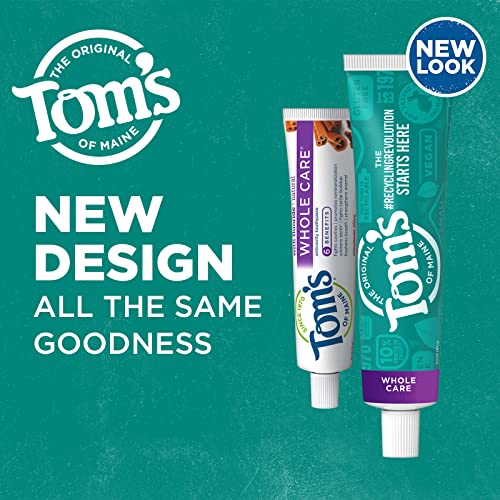 TOMS OF MAINE Cinnamon Clove Whole Care Toothpaste, 4 OZ