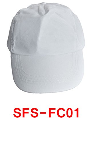 3 Pcs. CAP WHITE Fabric POLYESTER Embroidery SUBLIMATION HEAT TRANSFER ADJUSTABLE HAT BLANK PLAIN