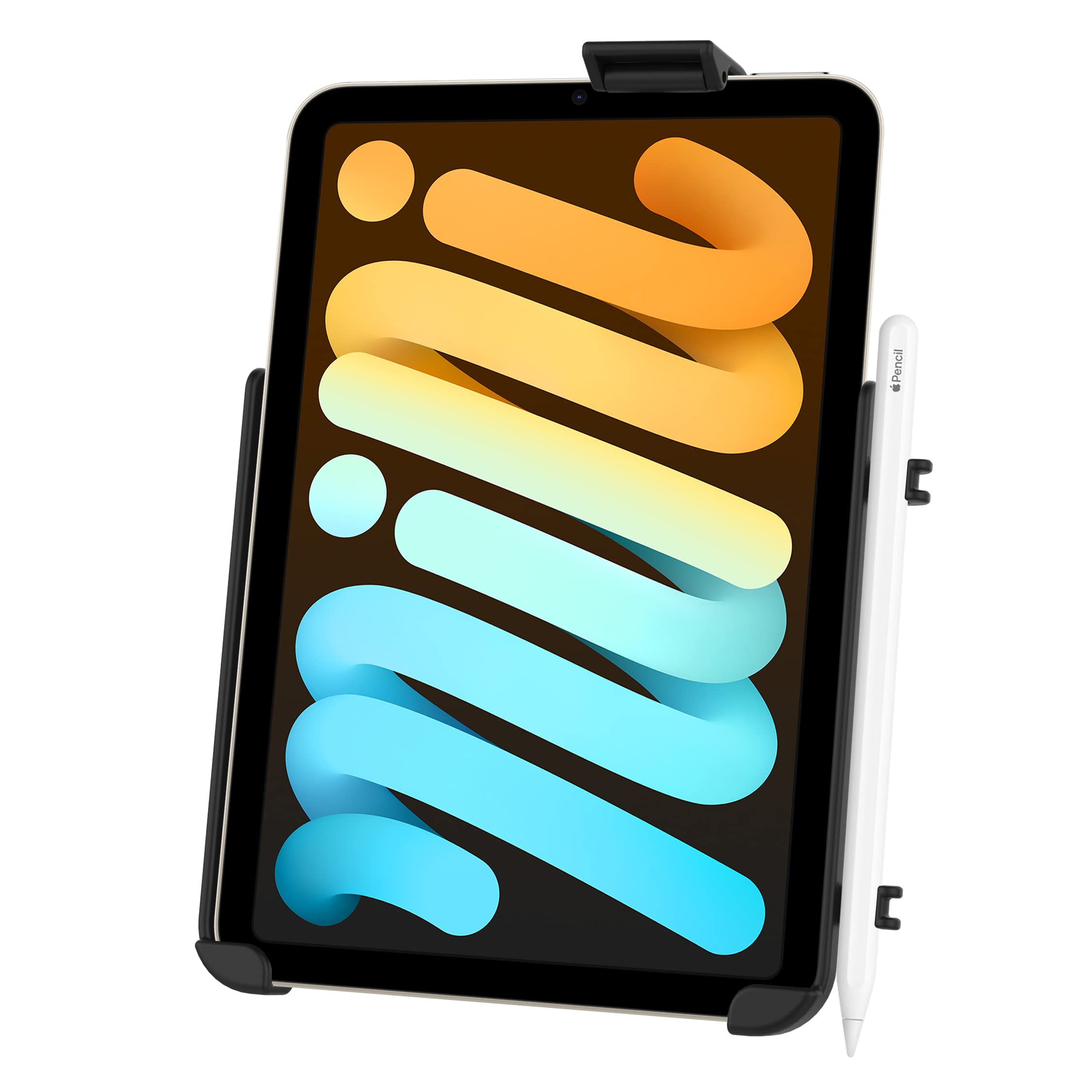 RAM Mounts EZ-Roll'r Cradle for Apple iPad Mini 6 RAM-HOL-AP36U Compatible with RAM B 1" and C 1.5" Size Round Ball Bases