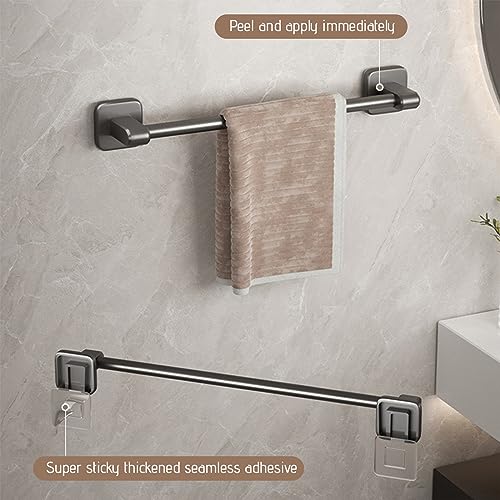 Bathroom Towel Bar, 19.69 Inch Towel Racks for Bathroom Wall Mounted, Heavy Duty Bath Hand Towel Holder Organizer, Modern Home Decor Towel Rod, Gray Single Bar (Gray)