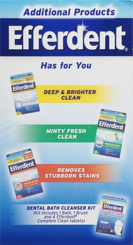 Efferdent Denture Cleanser Tablets, Complete Clean, 102 Tablets