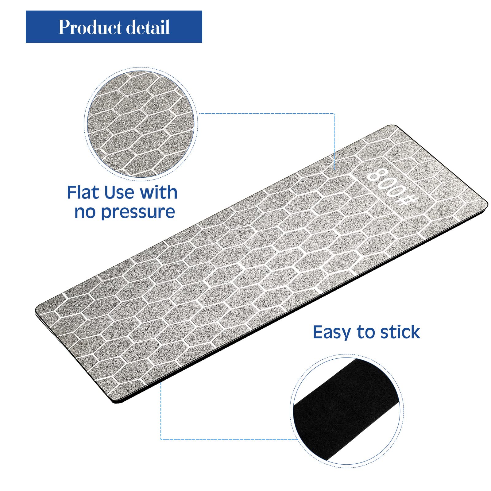 6 Pcs Diamond Sharpening Stone Honing Stone Lapping Plate Diamond Sharpening Plate Fine Coarse Diamond Stone for Kitchen Blade Blunt Edges Chisel, 5.9 x 2.48 Inch, 200, 400, 600, 800,1000, 1200 Grit