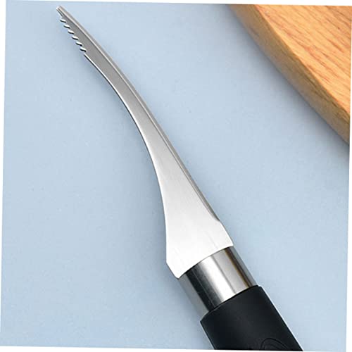 Angoily 2pcs Shrimp Thread Cutter Lobster Shrimp Peeling Tool Seafood Picks Shrimp Cleaner Tool Shrimp Line Cleaner Kitchen Gadgets Stainless Steel Peeling Machine Seafood