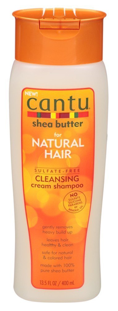 Cantu Natural Hair Shampoo Cleansing 13.5 Ounce(Sulfate-Free) (399ml) (6 Pack)