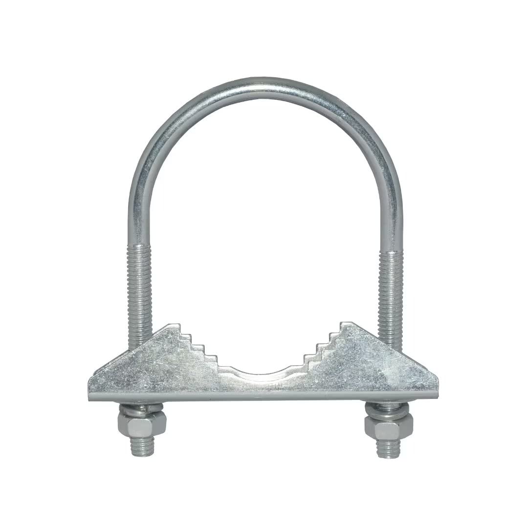 Chaowei 2 pcs Outdoor WiFi Antenna Mounting Bracket with U-Bolt - Magnetic Stainless Steel Hardware for 4G LTE, Ham Radio, and TV Antennas