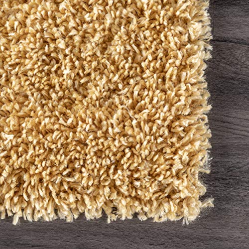 nuLOOM Belleza Shag Area Rug, 8' 10" x 12', Yellow