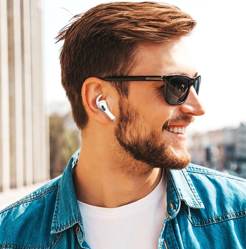 ALXCD Ear Hooks Compatible with AirPods 3 3rd Gen, 1 Pair Anti-Slip Adjustable Soft TPU Earhook, 2 Pairs Silicon Ear Tips Hook, 1 Pair Silicon Ear Hook, Compatible with AirPods 3, 1ch+1h+2s, White