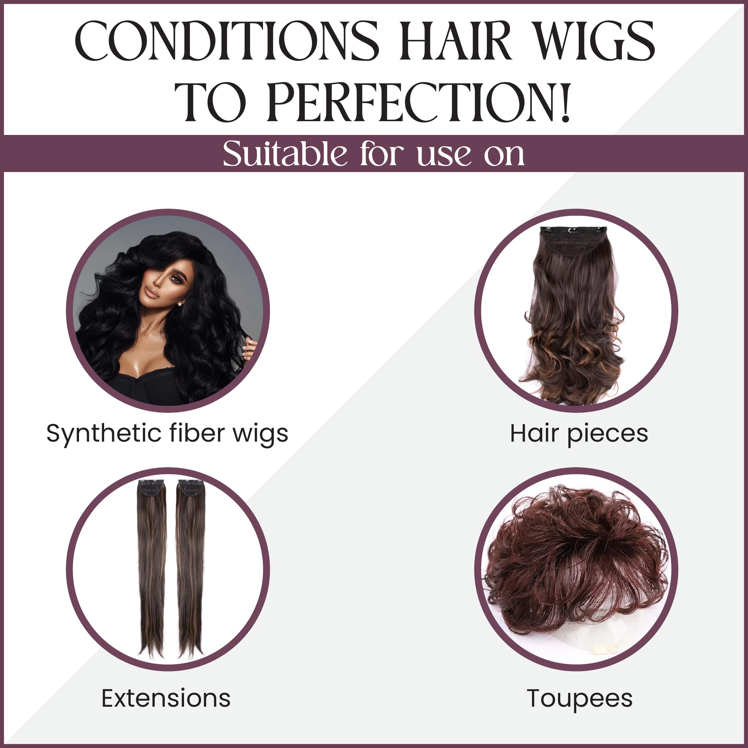 Brandywine Revitalizing Conditioner for Synthetic and Natural Hair Wigs, 8 Ounce