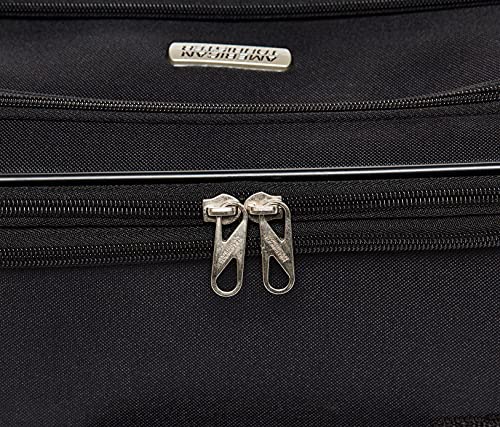 American Tourister Pop Max Softside Luggage with Spinner Wheels, Black, 3-Piece Set (21/25/29)