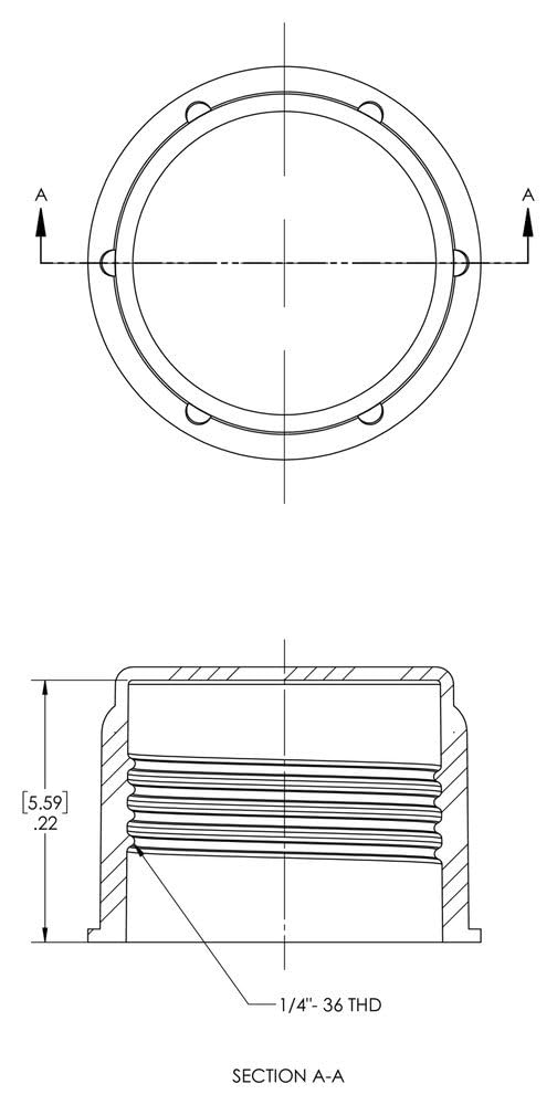 Caplugs CD-2 CD Series – Threaded Plastic Cap for Flared JIC Fittings, 1000 Pack, Red LD-PE, to Fit Thread Size 1/4"-36 Protective Closures, Dirt and Moisture Seals, Masking, Painting, Plating
