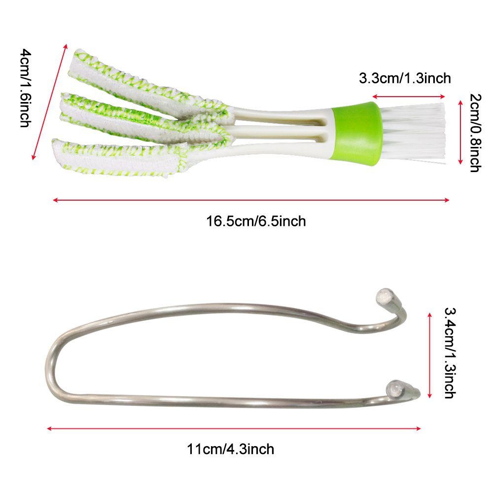 DaKuan 10 Packs Vehicle Headrest Hooks, Durable Seat Hanger for Hanging Handbag, Grocery Bag with Air Conditioner Brush