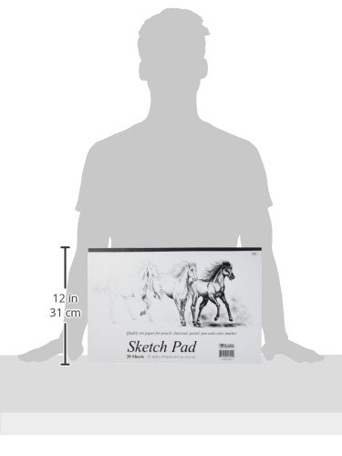 BAZIC 20 Ct. 18" X 12" Premium Sketch Pad
