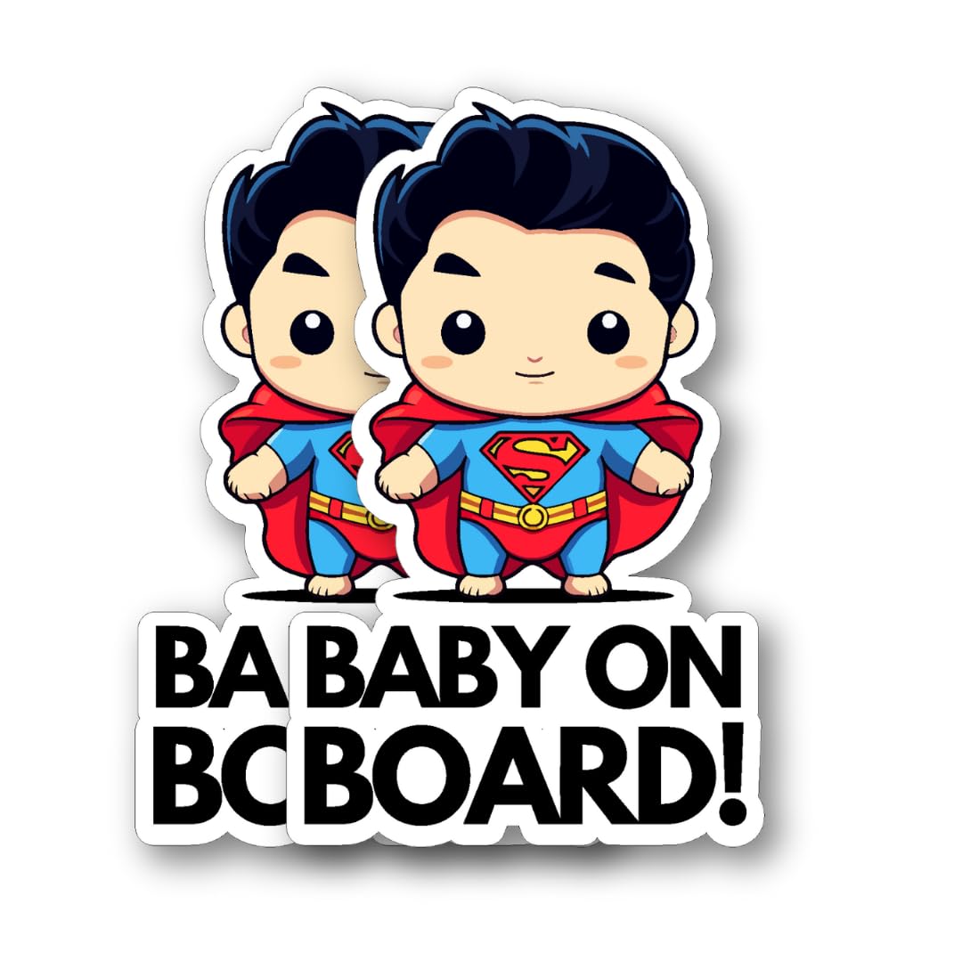 Stixorama - Cute Spider Baby on Board Sticker for Car Window or Bumper - Removable Baby on Board Sign - No Magnets, Suction Cups, or Paint (Spidermain)