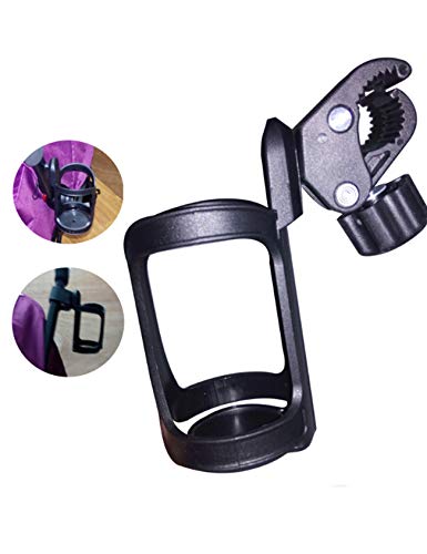 Jueshanzj Universal Baby Stroller Cup Holder for Walker Wheelchair Pushchair Trolleys Bike Black (Multipurpose) Suitable for Most Cup