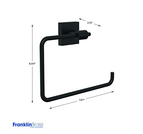 Franklin Brass MAX46-FB Maxted Towel Ring in Matte Black