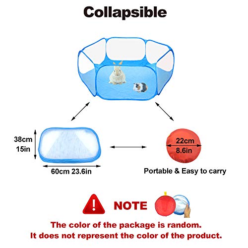 Amakunft 2 Pcs Large Guinea Pig Bed Mat, Rabbit Sleep Bed, 17.7x13.7x2 Inches, Small Animal Playpen for Bunny/Chinchilla/Hedgehog