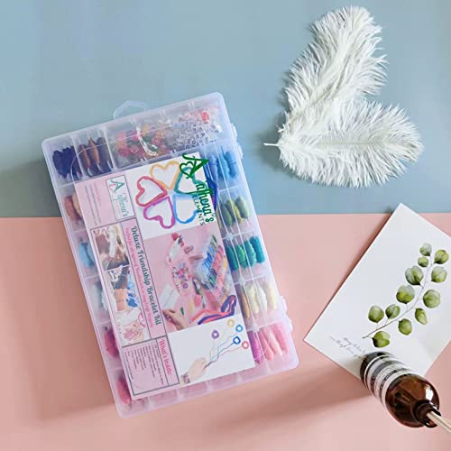Friendship Bracelet String Kit - 276pcs Embroidery Floss and Accessories - Labeled with Thread Numbers for Cross Stitch Supplies, Embroidery, Cool String Art- Style for Teen or Girls