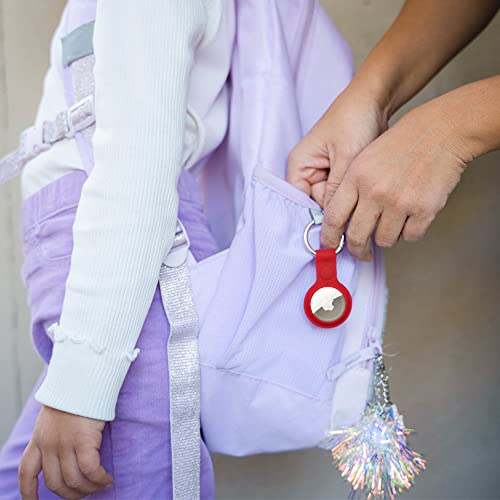 Apple AirTag Holder Keychain Apple AIR TAG NOT Included Air tag Case Waterproof Key Ring - Airtag Holder 4 Pack - Airtag Case - GPS Finder.
