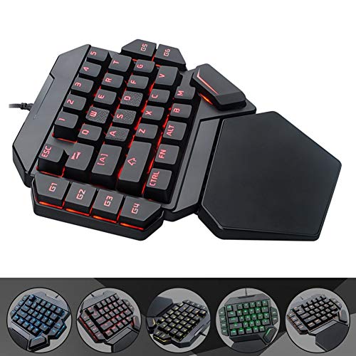 Diydeg Gaming Keyboard, Black RGB Blacklight Mechanical Keyboard, for Win 2000/Win XP/Win ME/Vista/Win7/Win8/WIN10