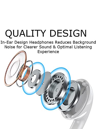 Apple Earbuds/Wired Earphones/iPhone Headphones/Lightning [Apple MFi Certified] Built-in Microphone & Volume Control Compatible with iPhone 7/8/X/11/12/13/14/Pro/Pro Max, Support All iOS System
