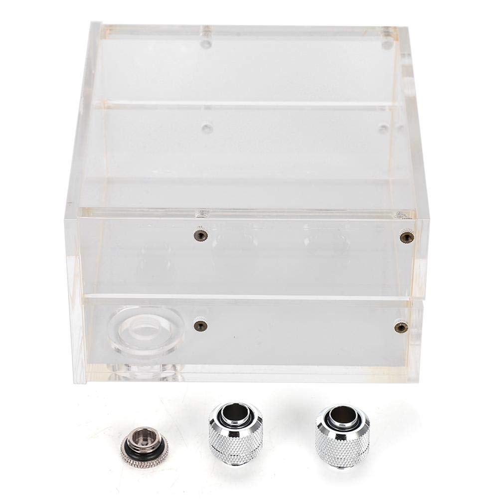 Water Cooling ,1.25L Water Cooling Cooling Reservoir All Transparent Acrylic Computer Accessories