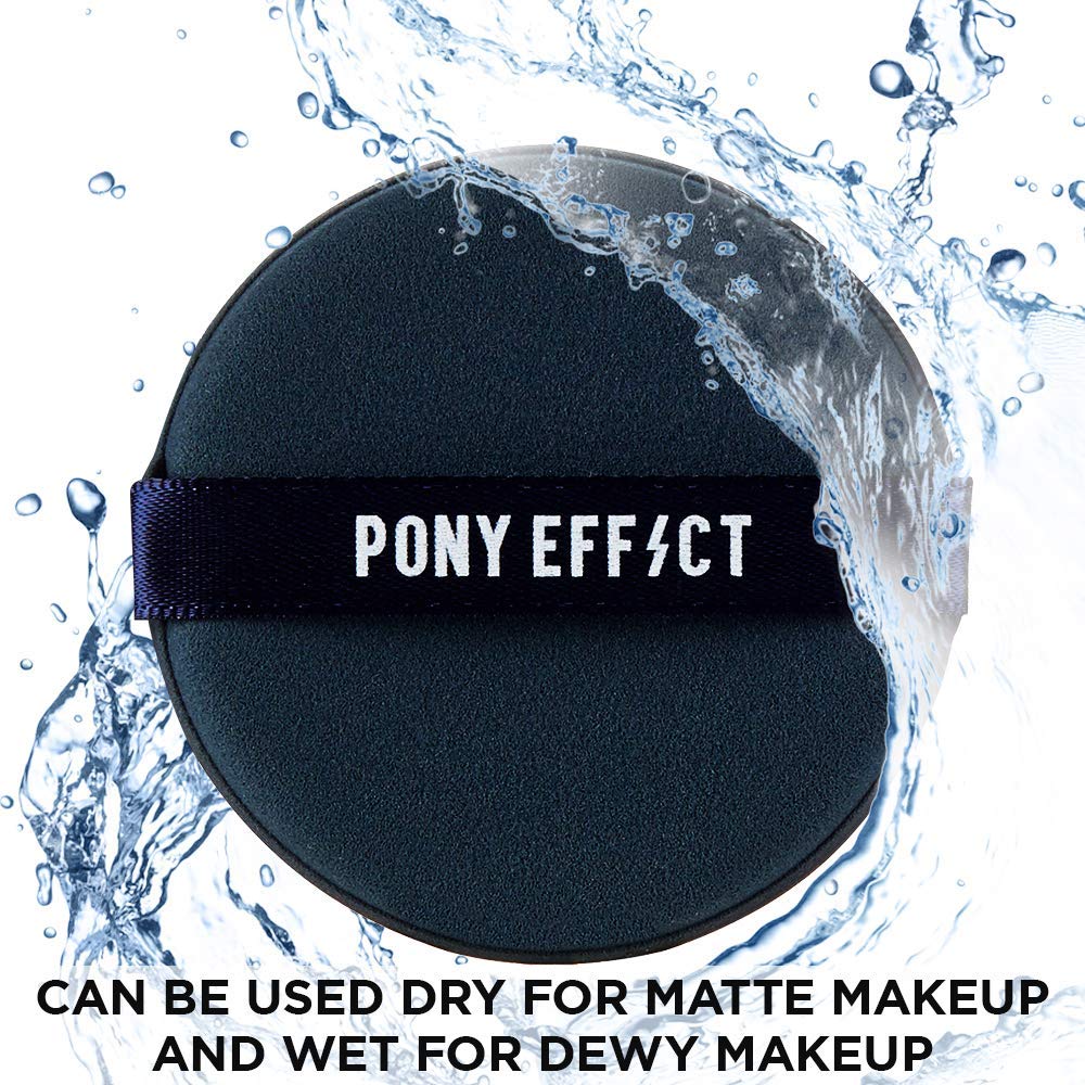 PONY EFFECT Smooth Dough Puff V2 | Cushion Puff | 2 Pcs Powder Puff for cushion makeup | K-Beauty