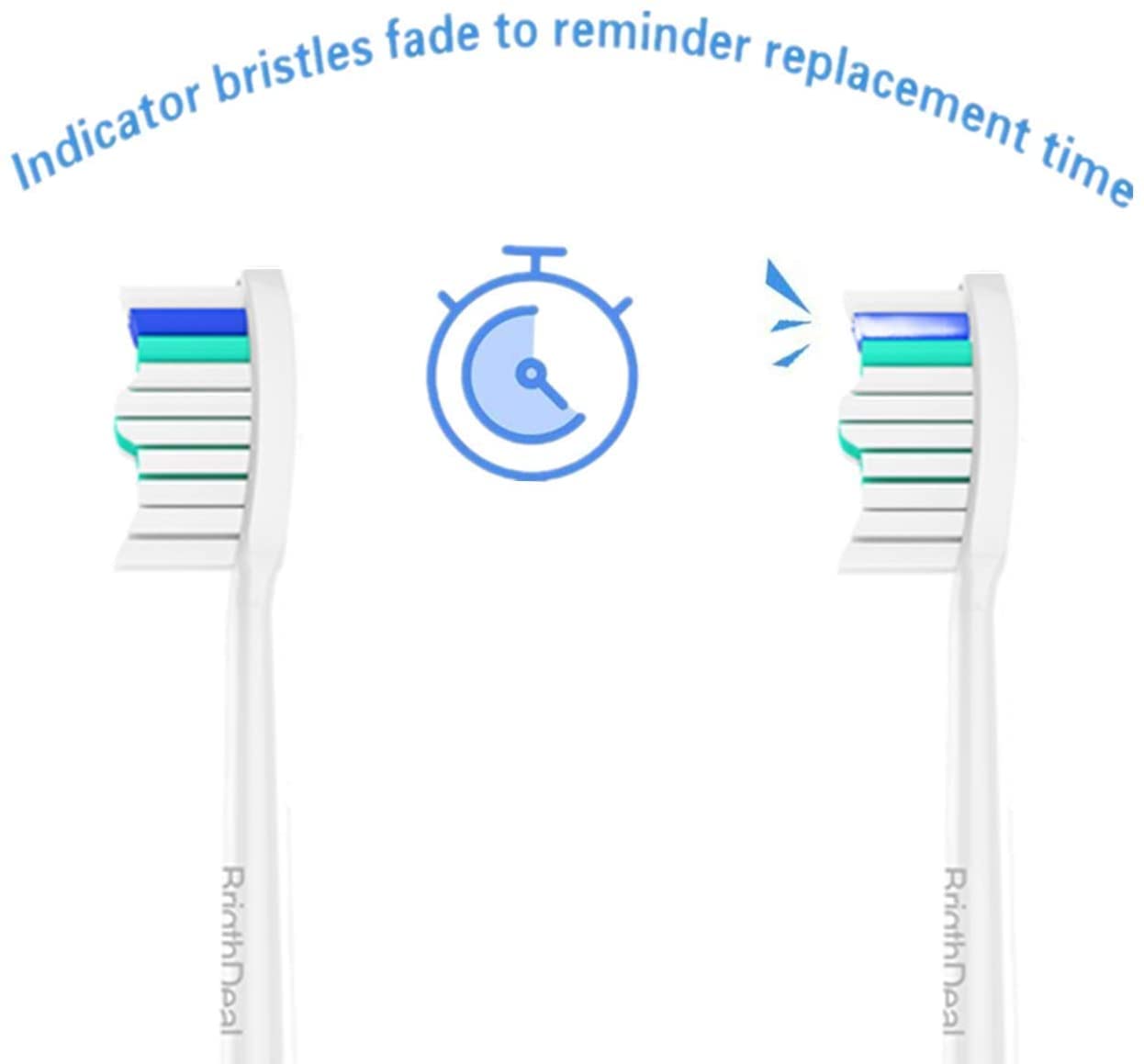 BrightDeal Replacement Toothbrush Heads Compatible with Philips Sonicare Toothbrush Electric Handle, for Sonicare E Series Essence, Xtreme, Elite, Advance and CleanCare Toothbrush, 6 Pack