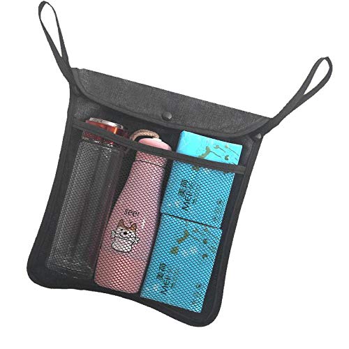 Stroller Bag Organizer Black with two Storage Pockets front mesh pocket for bottles nappy baby cloth