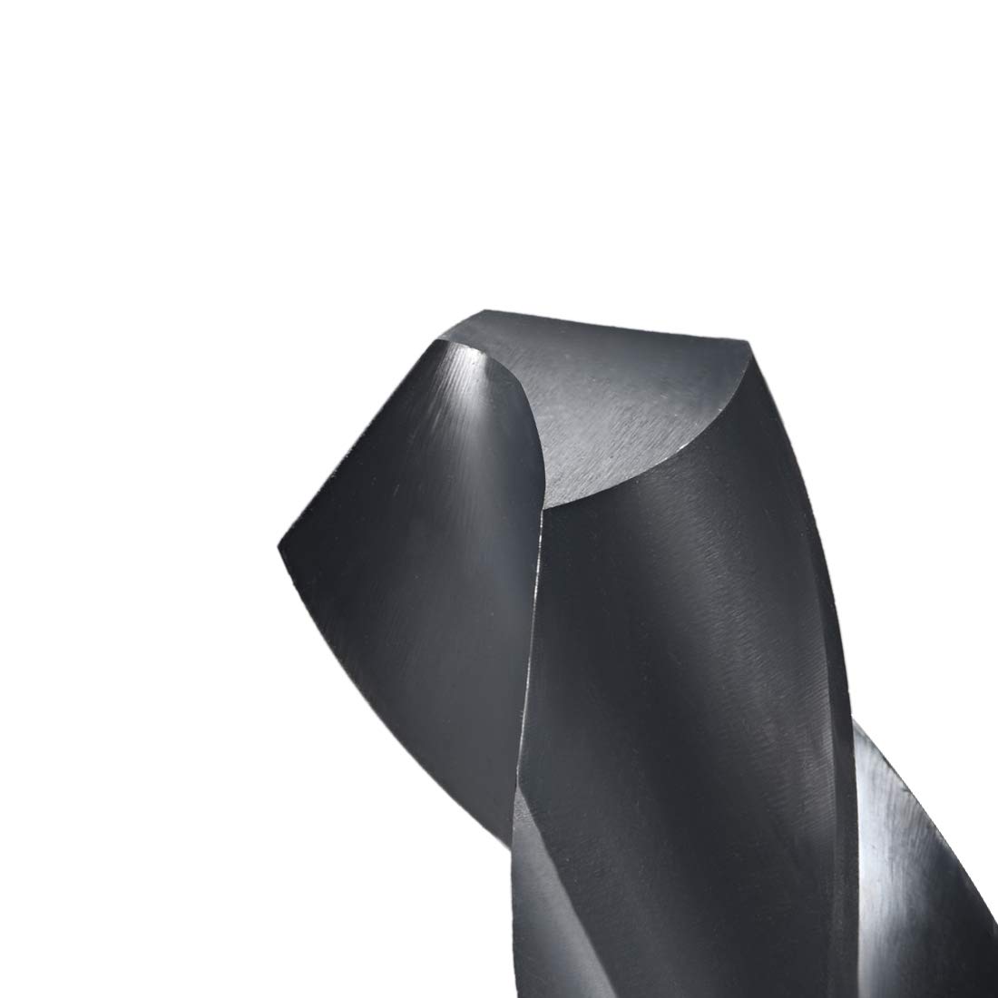 uxcell 1/2" Reduced Shank Drill Bits 15mm Black Nitride Coated High Speed Steel HSS 6542, Twist Drill Bit for Stainless Steel Alloy Metal Plastic