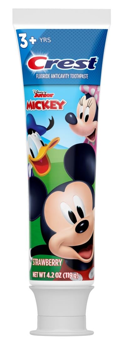 Crest Toothpaste 4.2 Ounce Kids Mickey Strawberry(124 milliliters) (2 Pack)
