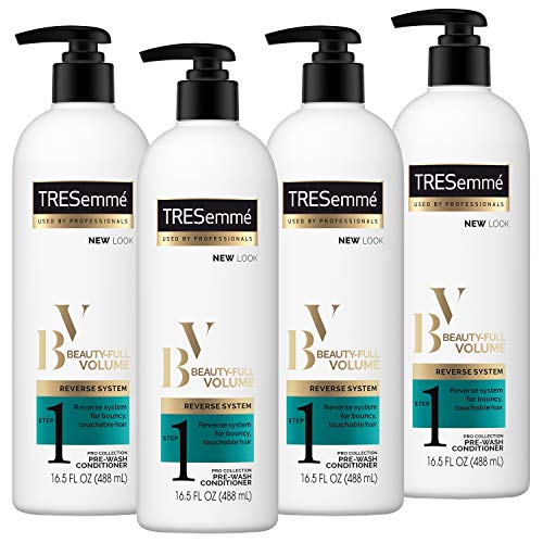 TRESemmé Pre-Wash Conditioner, Beauty Full Volume, 16.5 oz(Pack of 4)