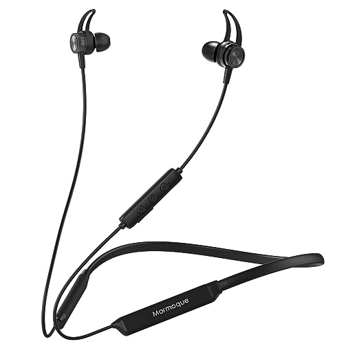 Bluetooth Neckband Headphone with Microphone, V5.3 Wireless Magnetic Earbuds Sports Neckband with 38Hrs Playtime, IPX5 Sweatproof Light Weight Wired in-Ear Earphone for Running Sports