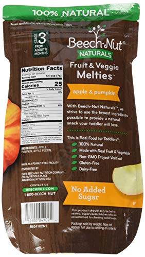 Beech-Nut Melties Apple & Pumpkin Fruit/Veggie, 0.11857142857142856 Oz