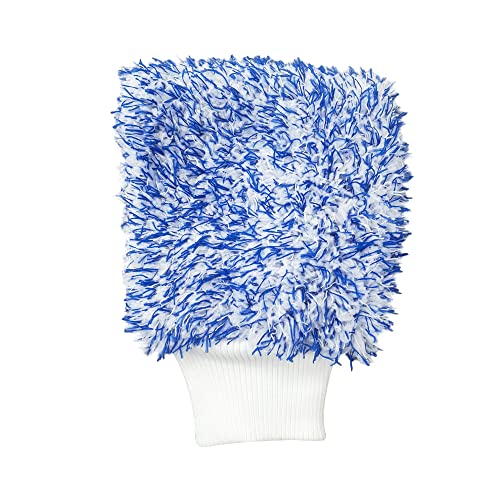 AuoCare Car Wash Mitt, 3 Pack Premium Cyclone Microfiber Washing Gloves, 3 Colors