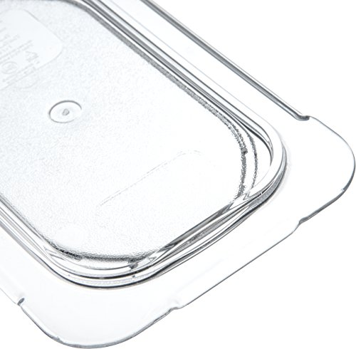 Carlisle FoodService Products Storplus 1/9 Size Universal Flat Food Pan Lid for Catering, Buffets, Restaurants, Polycarbonate, Clear