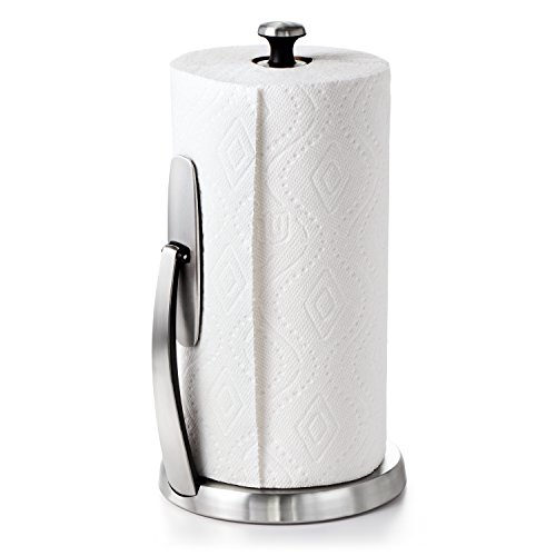 OXO Good Grips Steady Paper Towel Holder & Good Grips SimplyTear Paper Towel HolderĀ - Stainless Steel