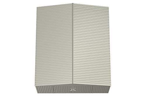 Arrow Shed Elite 14' x 16' Outdoor Lockable Gable Roof Steel Storage Shed Building, Cool Grey