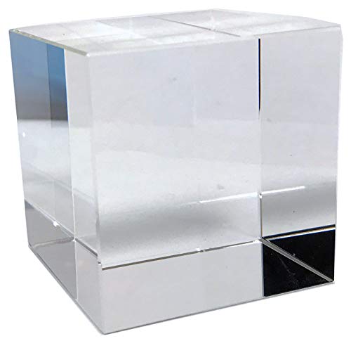 Amlong Crystal K9 Optical Crystal Photography Prism Set of 4 Pieces, 50mm Crystal Ball, 50mm Cube, 60mm Prism, 60mm Pyramid