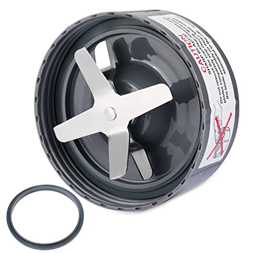 Blender Blade Replacement β New Bearing Replacement Blade Compatible with NutriBullet 900W/600W β Cross Blender Blade with O-Ring Sealing Gasket β Premium Stainless Steel Blade