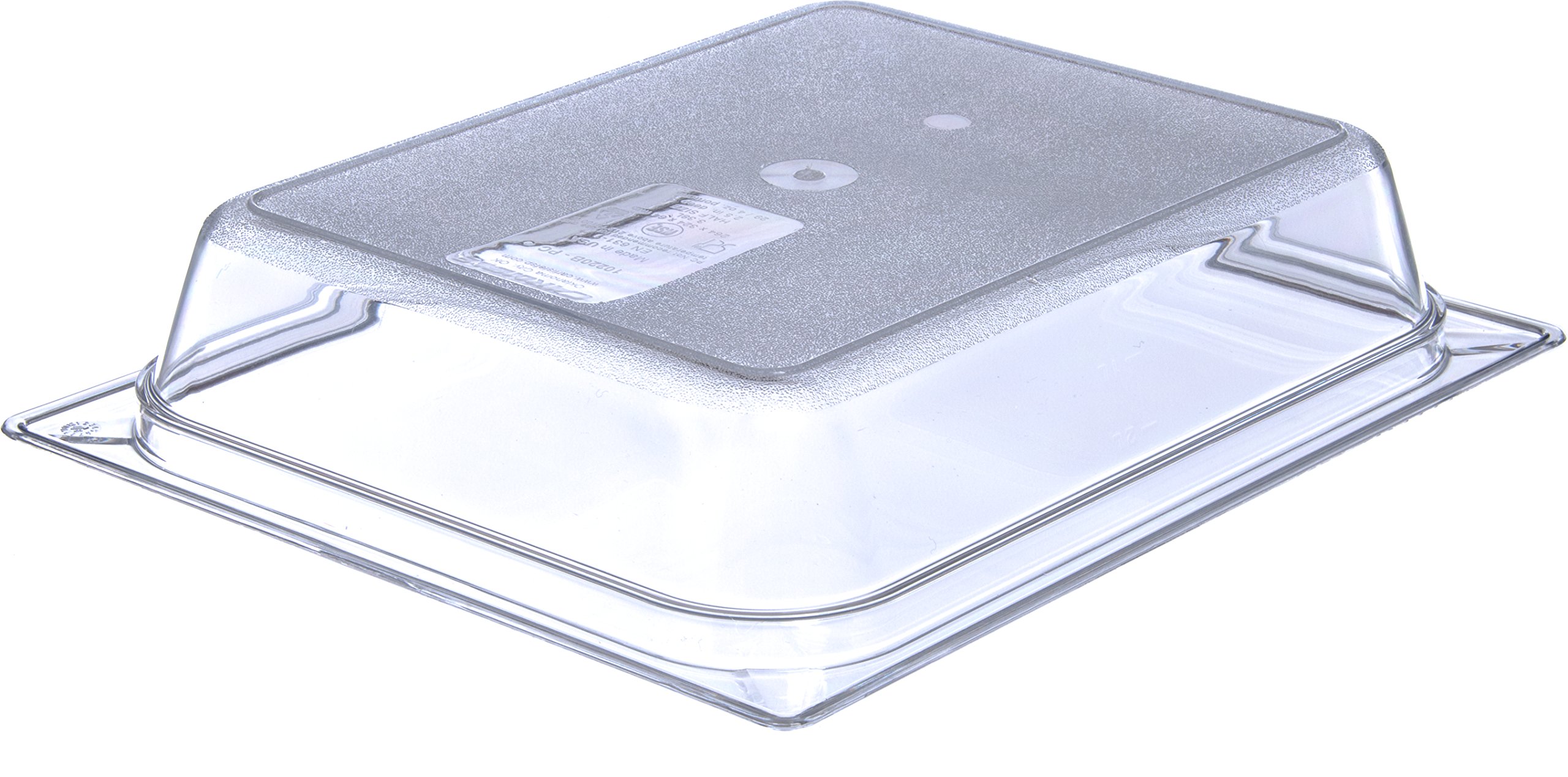 Carlisle FoodService Products Storplus 1/2-Size Food Pan for Catering, Buffets, and Restaurants, Polycarbonate, 2.5 Inches Deep, Clear, (Pack of 6)