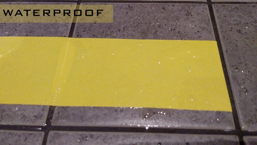 CARNAVAL 2 Inch Floor Tape for Marking Factories, Warehouses, Workshops, Public Areas with Aggressive Adhesive & Flexible Backing, Yellow 2" Width 36 Yards Length
